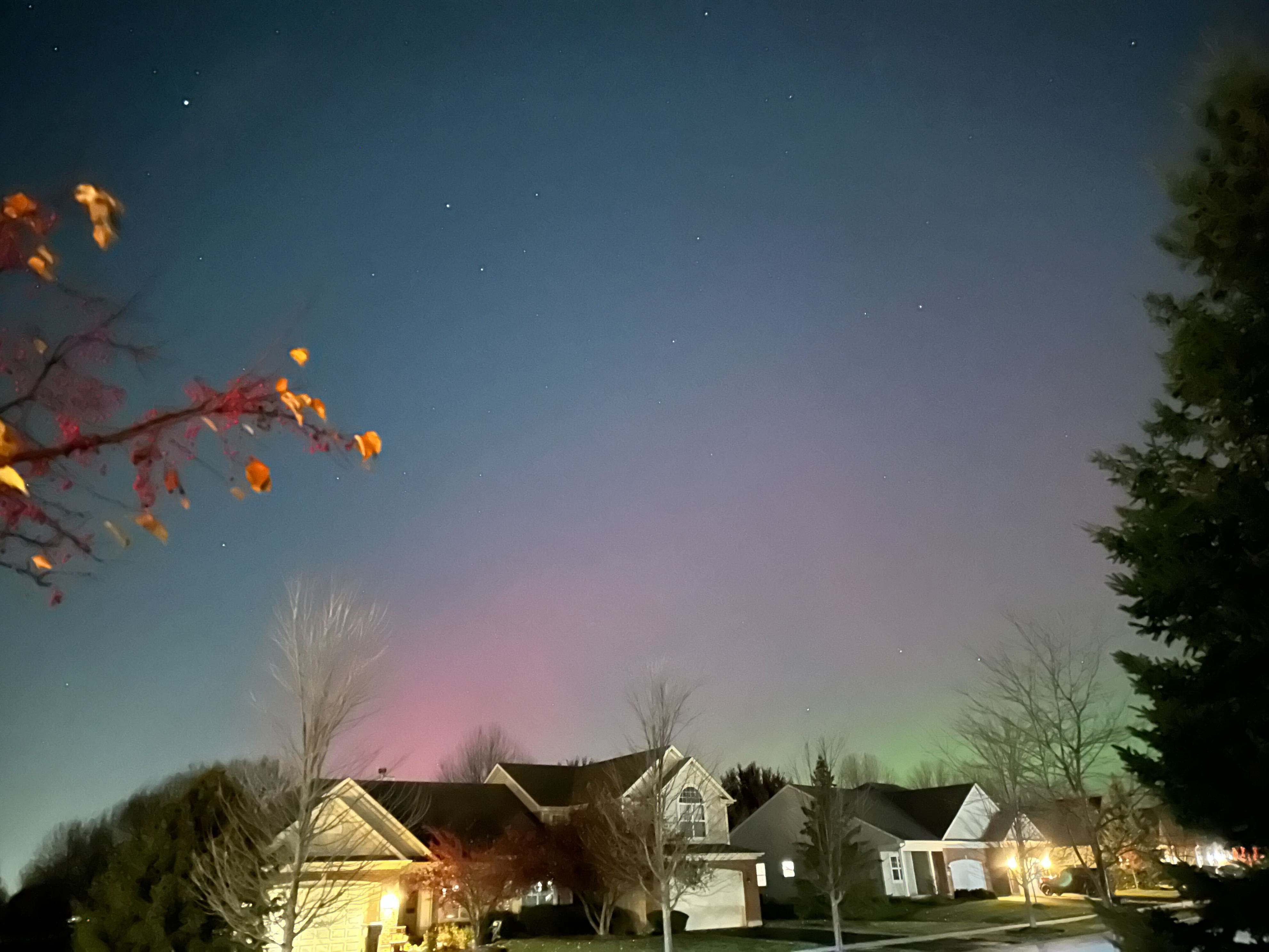 See the colorful sights as Northern Lights appear in the Chicago area
