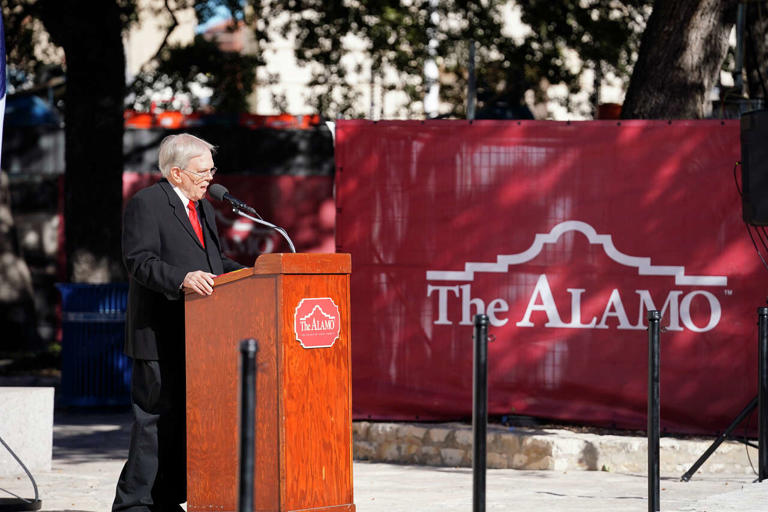 Photos: Alamo Cenotaph rededicated on Veterans Day after restoration