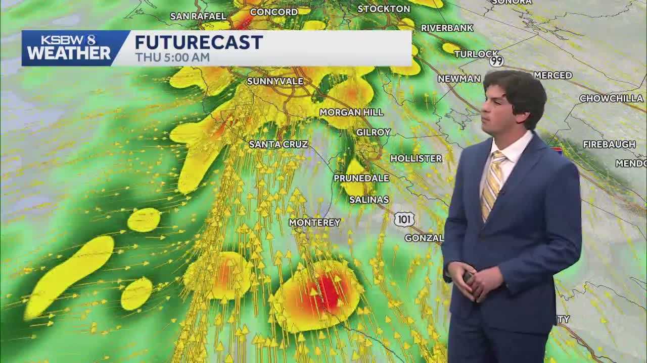 See when an atmospheric river will drench the Central Coast