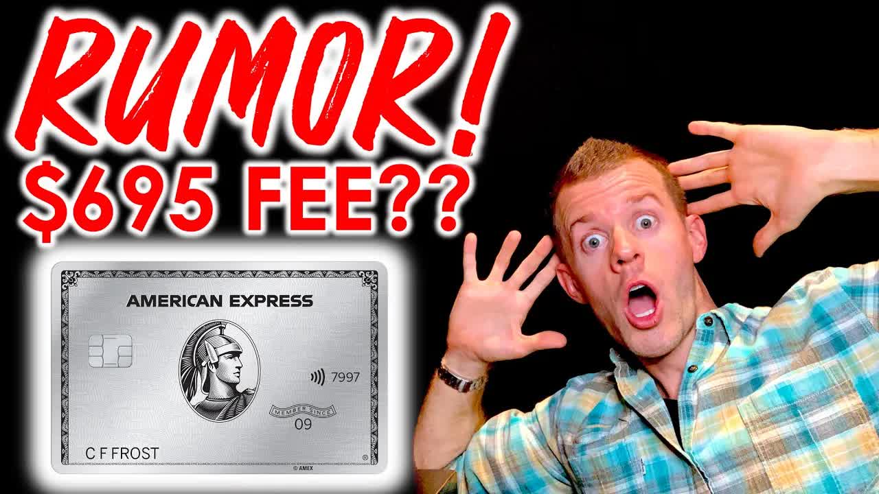 Rumor! Amex Platinum Card $695 annual fee? (Plus new benefits ...