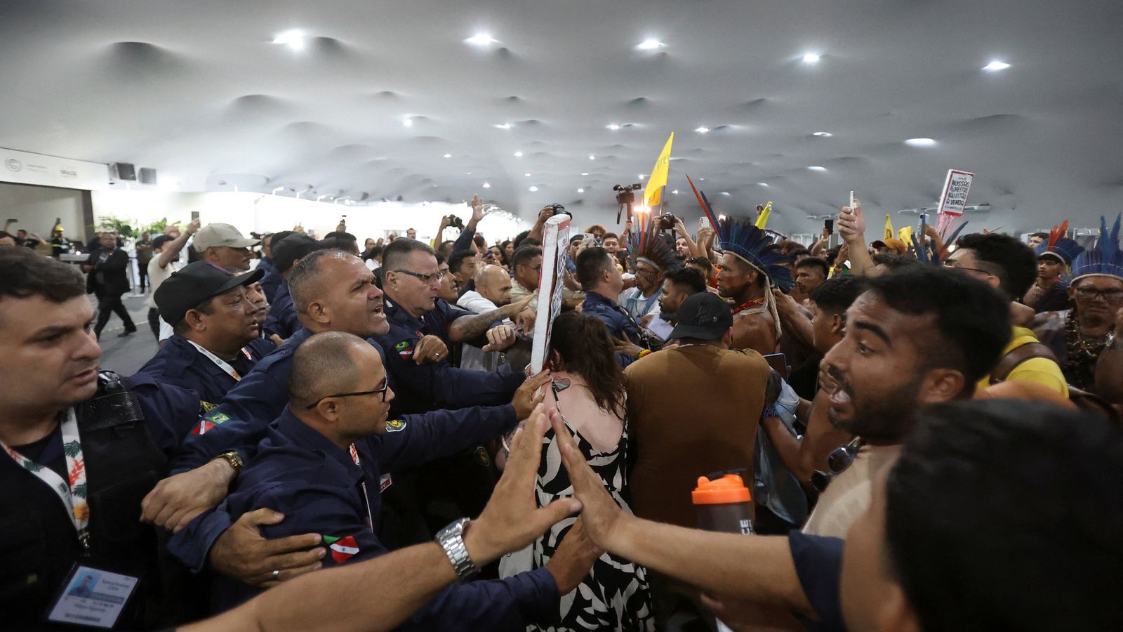Dozens of protesters storm COP30 venue in Brazil