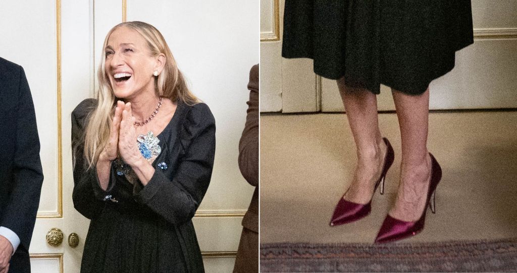 Sarah Jessica Parker Offers a Subtle Spin on Her Crystal Shoe Streak in ...