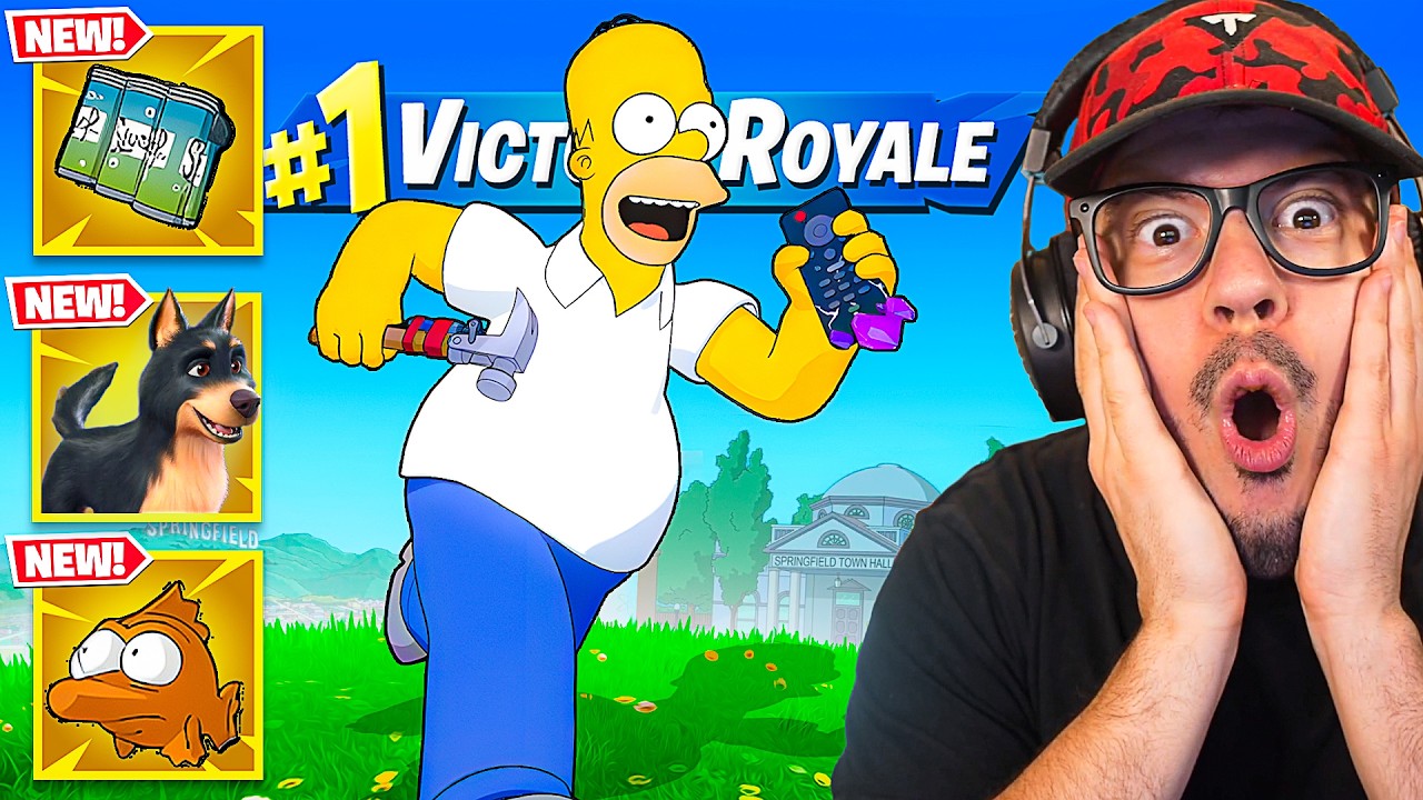 Fortnite x Simpsons early gameplay reveal!