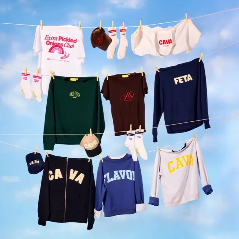 Cava is launching a merch shop with shirts, socks, and hats inspired by ...