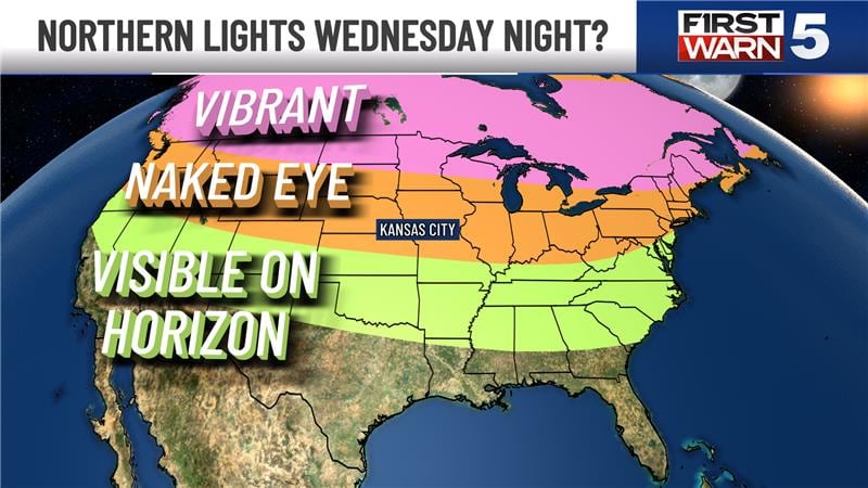 Northern lights may be visible in Kansas City again tonight