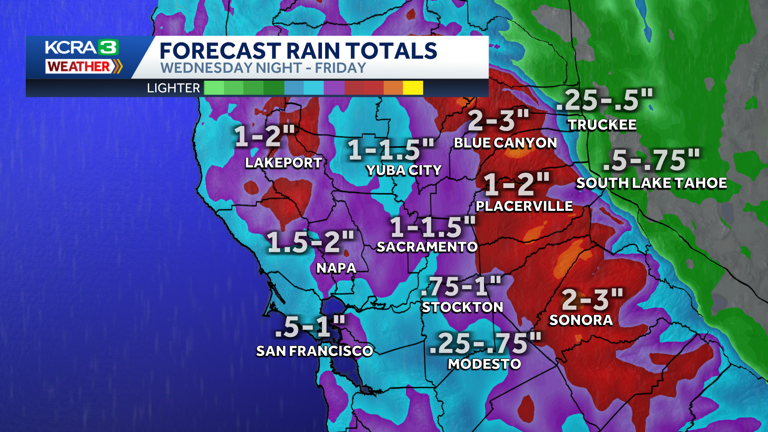 Northern California forecast: Rain to soak region Thursday, wind gusts ...