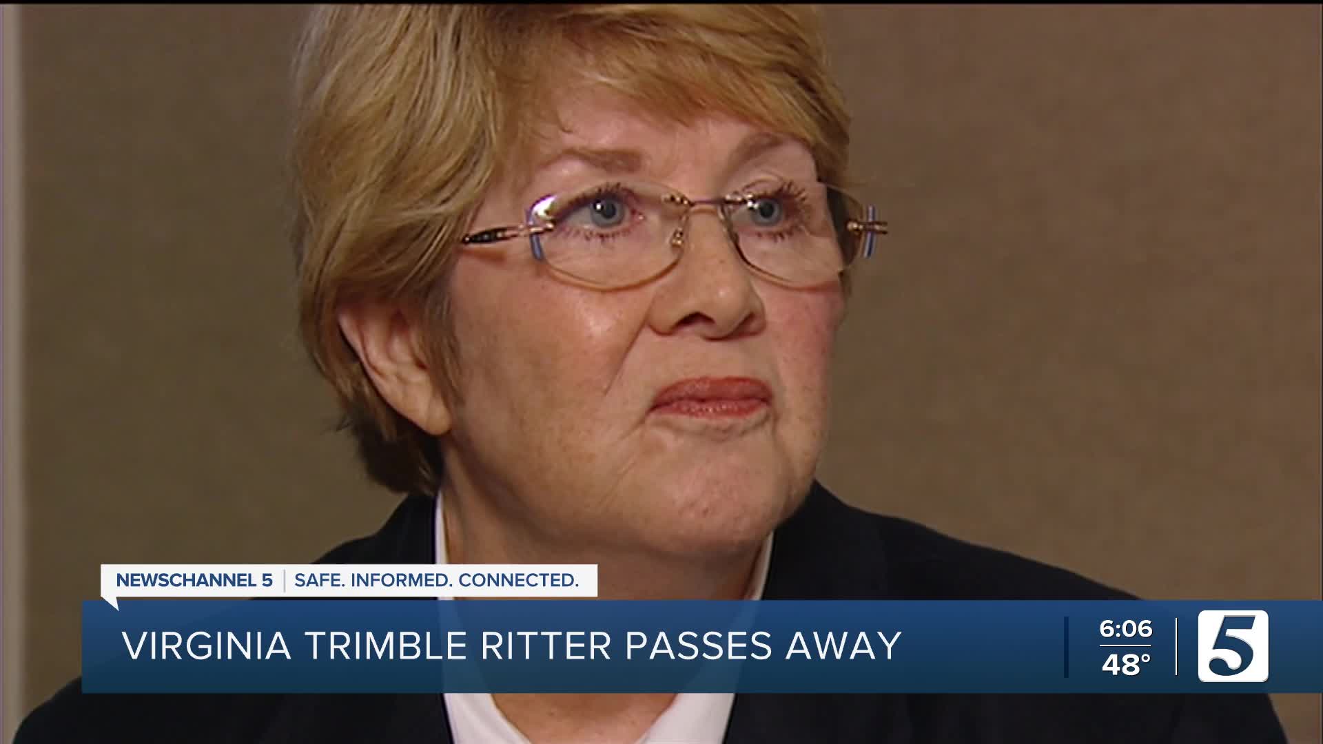 Virginia Ritter Trimble, the mother of murder victim Marcia Trimble ...