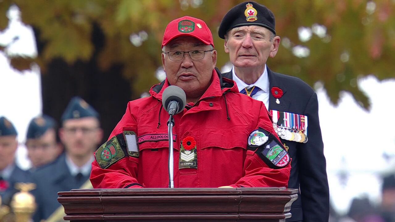 Act of Remembrance given in Inuktitut during Ottawa's Remembrance Day ...