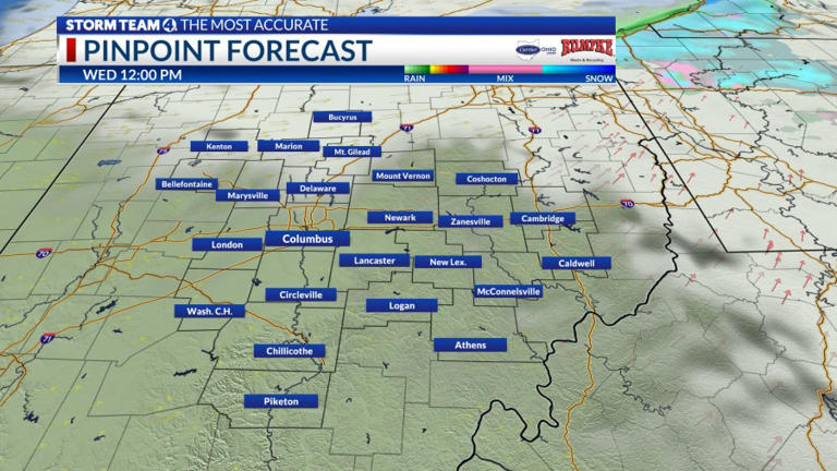 Warming up the rest of the week for Columbus area
