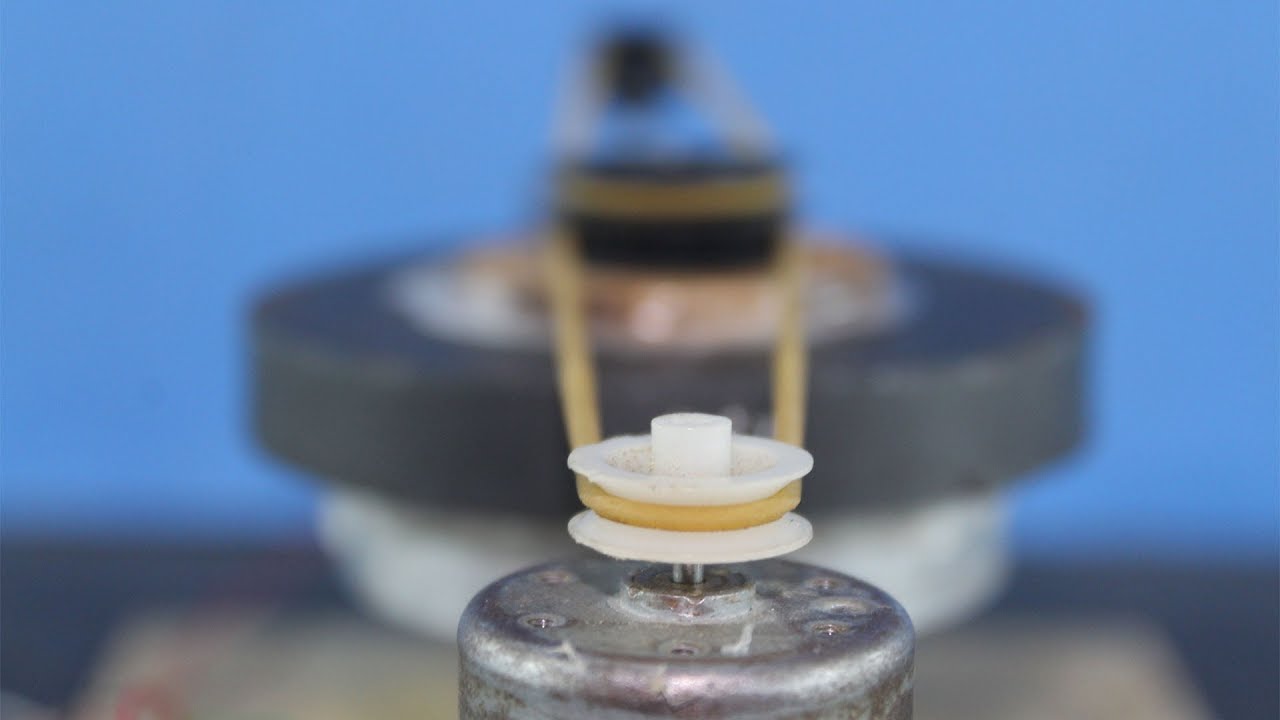 Free energy generator with light bulb using DC motor self running ...