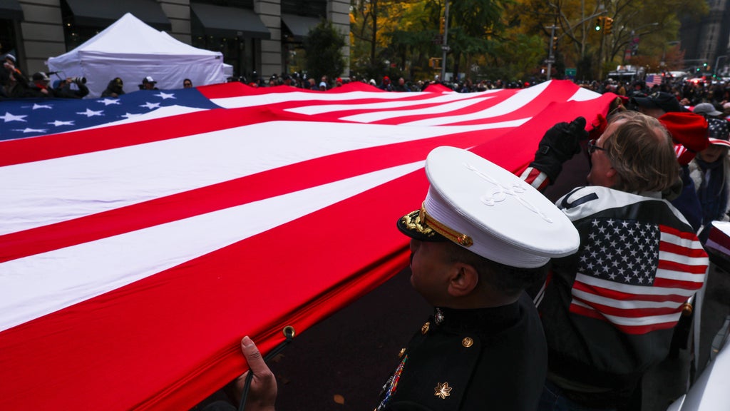 NYC Veterans Day Parade 2025 marches through Manhattan