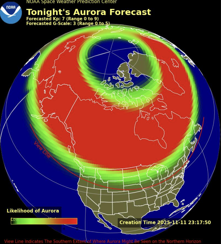 'Severe' solar storm brings auroras as far south as Florida — and more ...