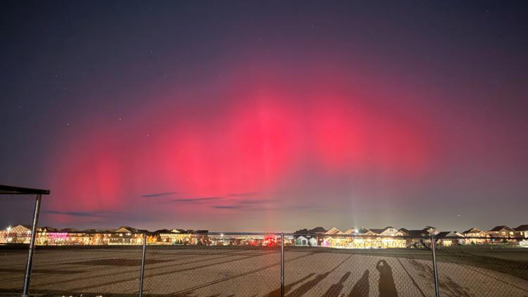 Northern lights visible in Colorado Tuesday night