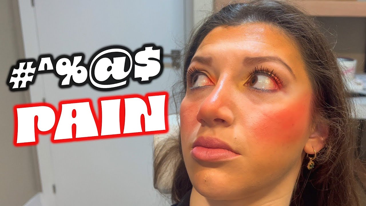Luxury makeup looks turn into a surprisingly painful experience