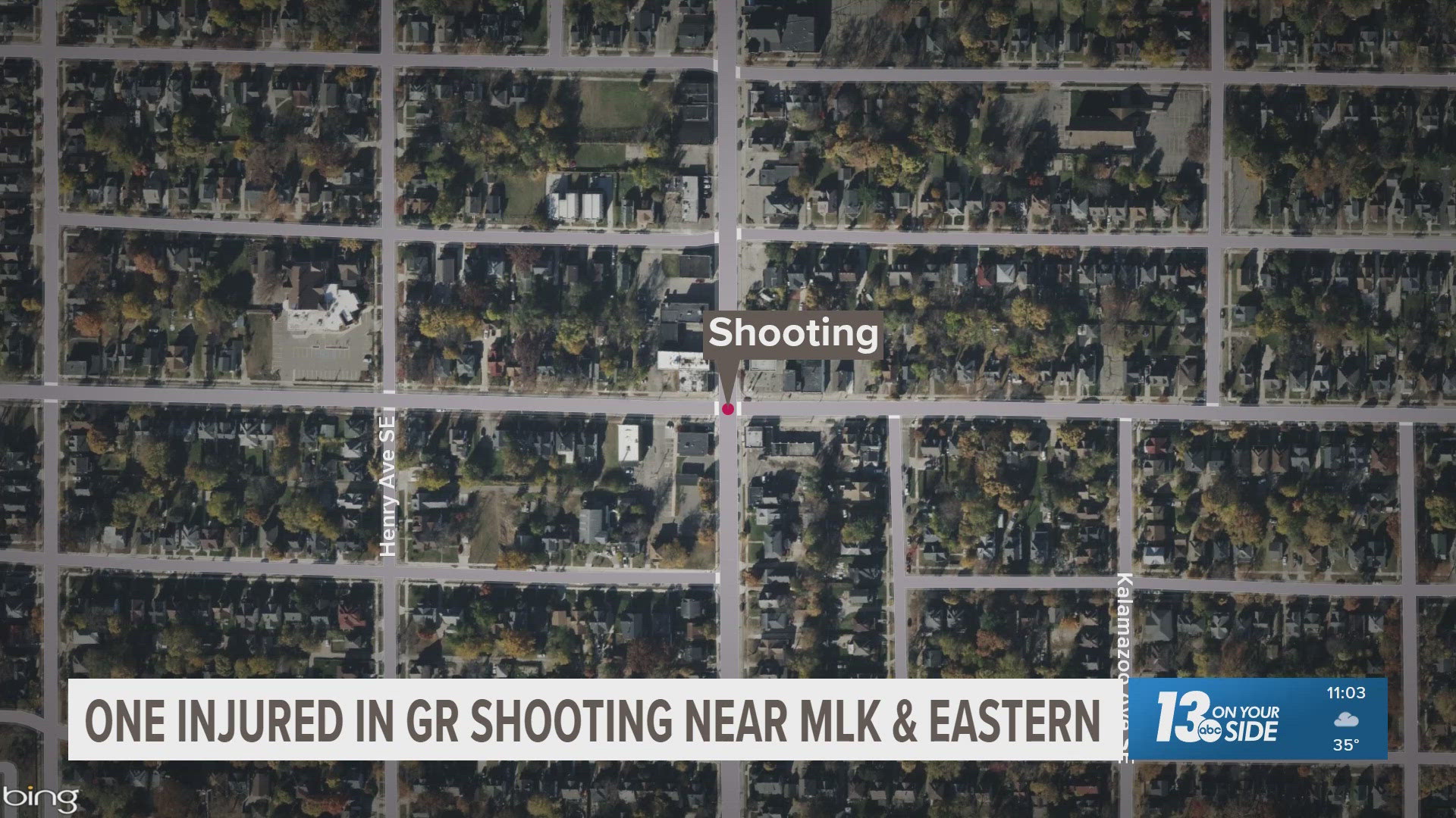 Man hospitalized after shooting in Grand Rapids Tuesday night