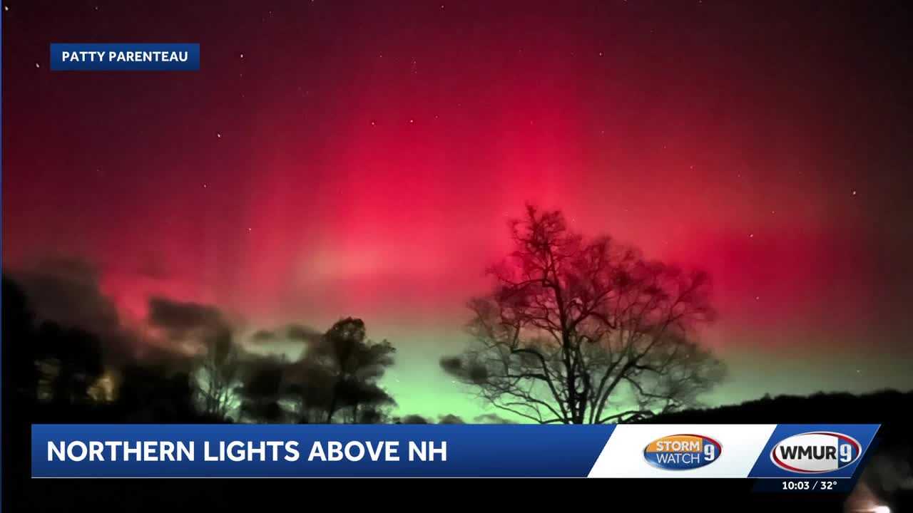 Northern lights seen over New Hampshire skies Tuesday night