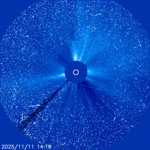 Hailstorm seen in space: Satellites get peppered by particles from ...