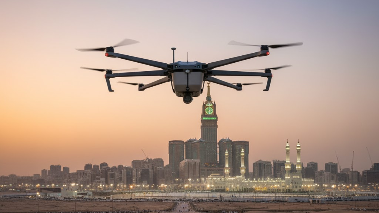 Saudi Ministry of Interior unveils “Wing Drone” at Hajj conference to ...