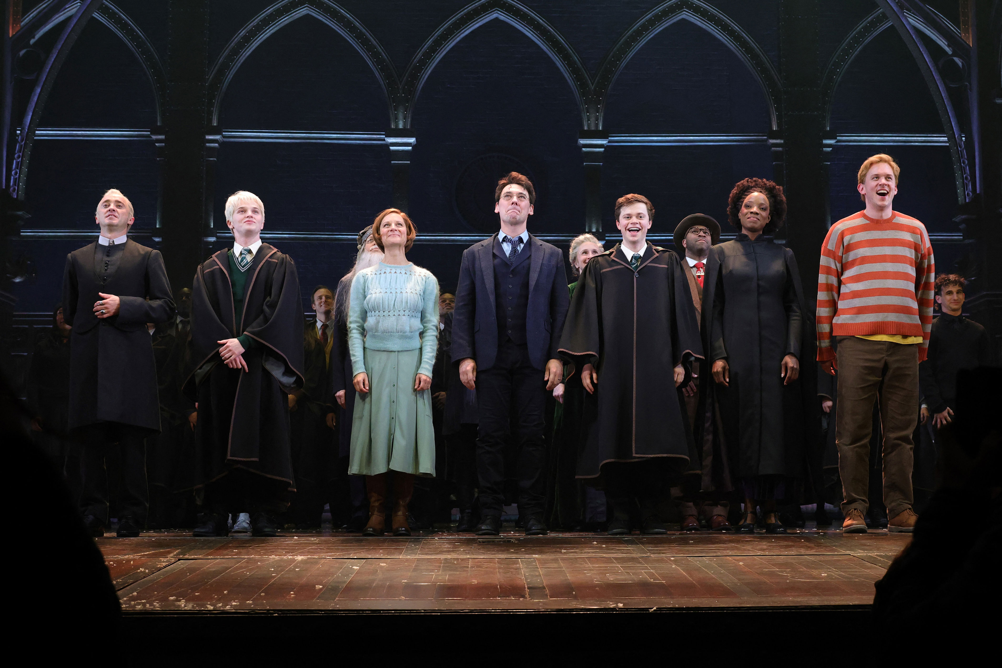 Tom Felton makes Broadway debut, returns as Draco Malfoy to thunderous ...