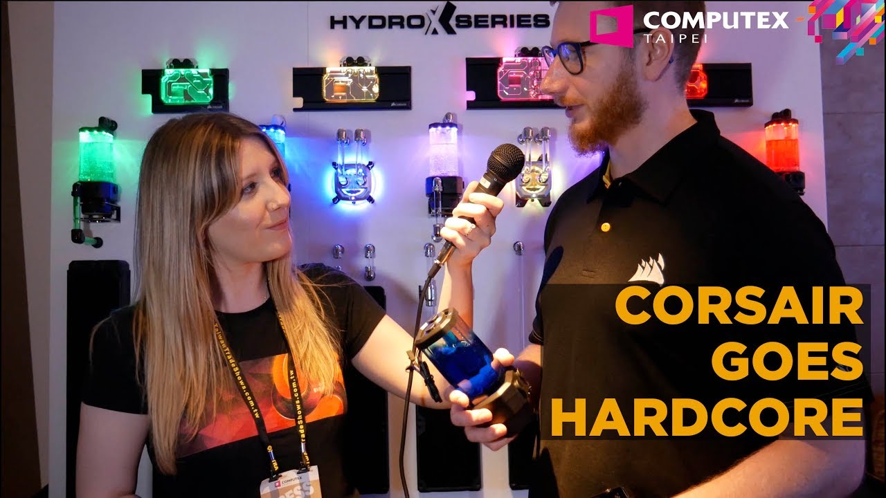 Computex 2019: Corsair booth visit with new Hydro X watercooling