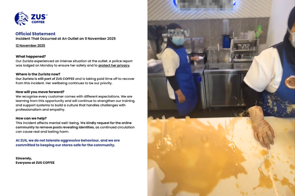 Police report lodged, ‘Zurista’ on paid leave to recover – Zus Coffee