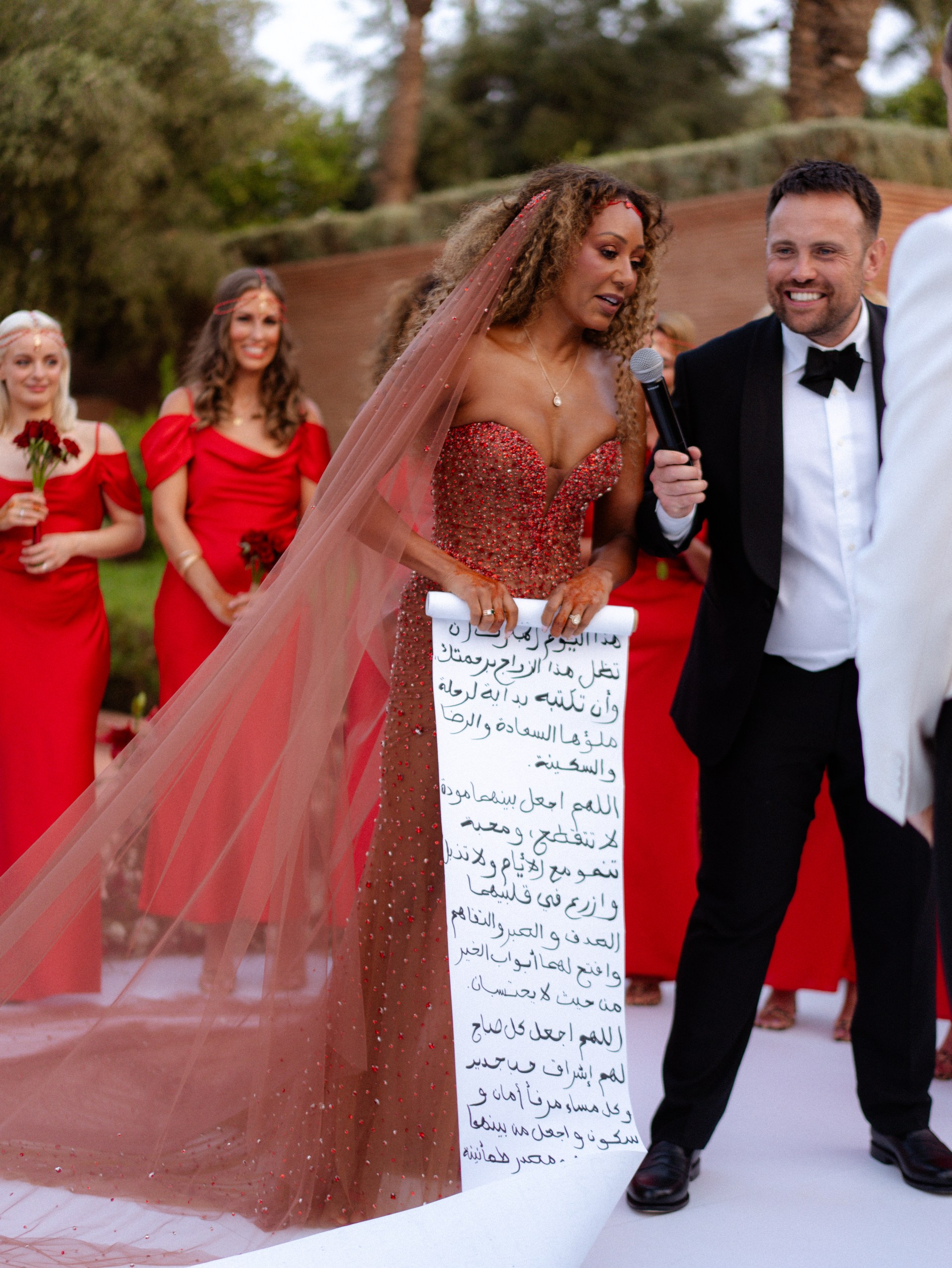 Behind the scenes of Mel B's 'girl power' wedding