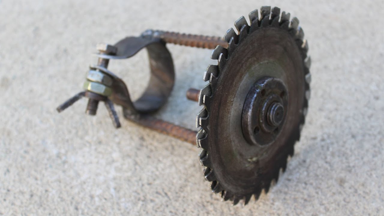 How to make a grass cutter, garden tool & drill machine hack