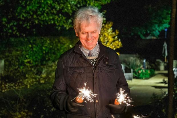 Care home residents enjoy a sparkling Bonfire Night celebration