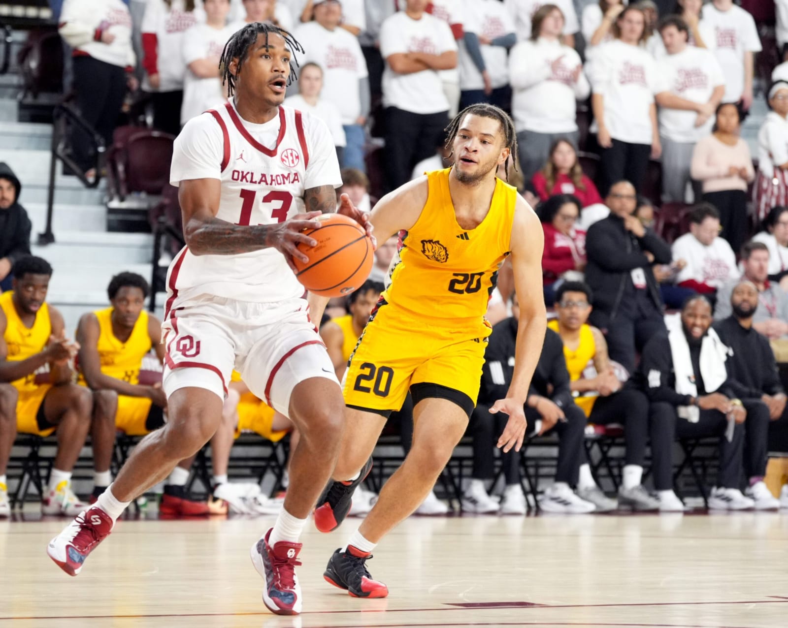 Sooners fight off Arkansas-Pine Bluff, pull away at McCasland Field House