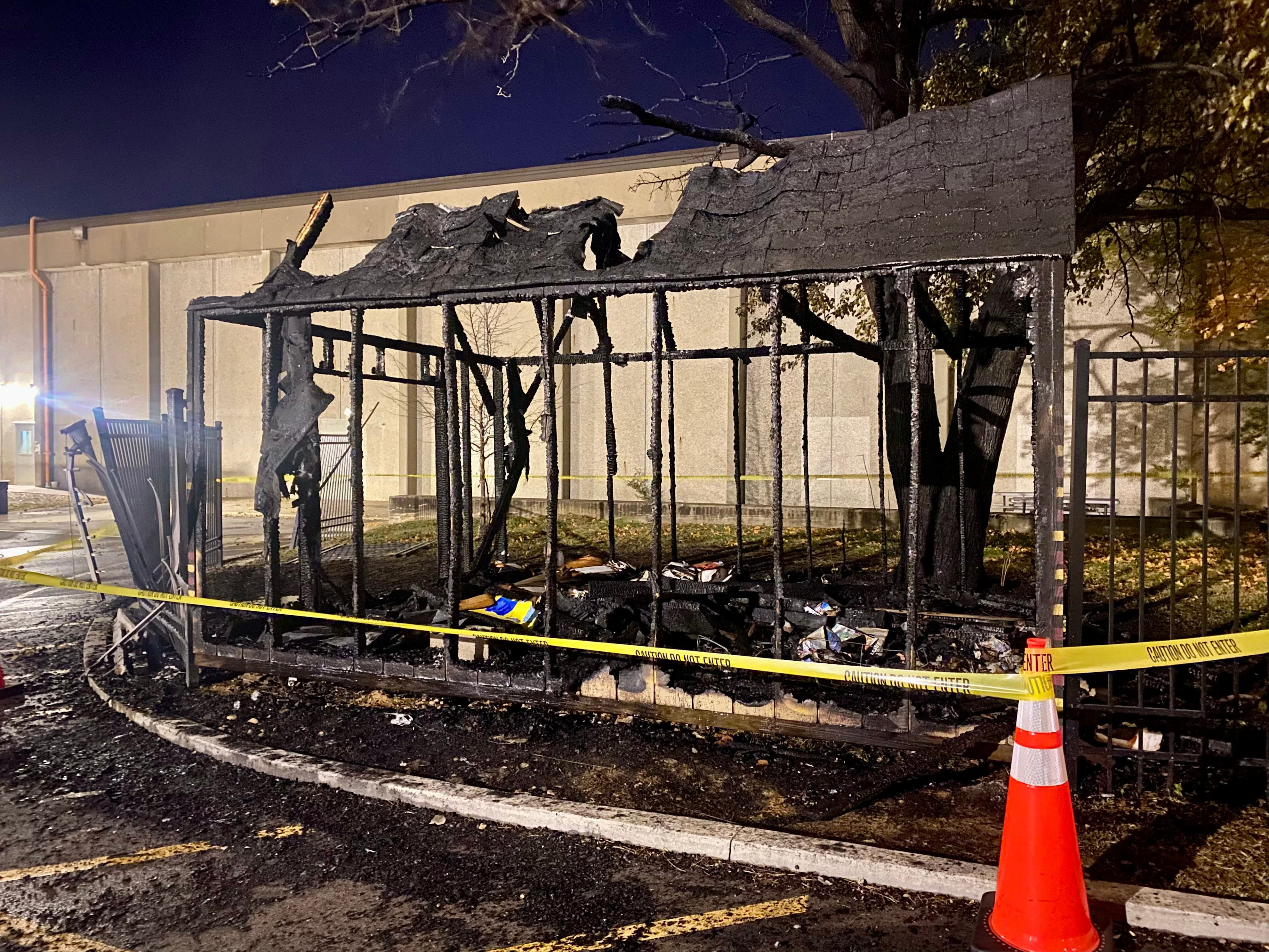 Class is in session at Central High School after fire on campus