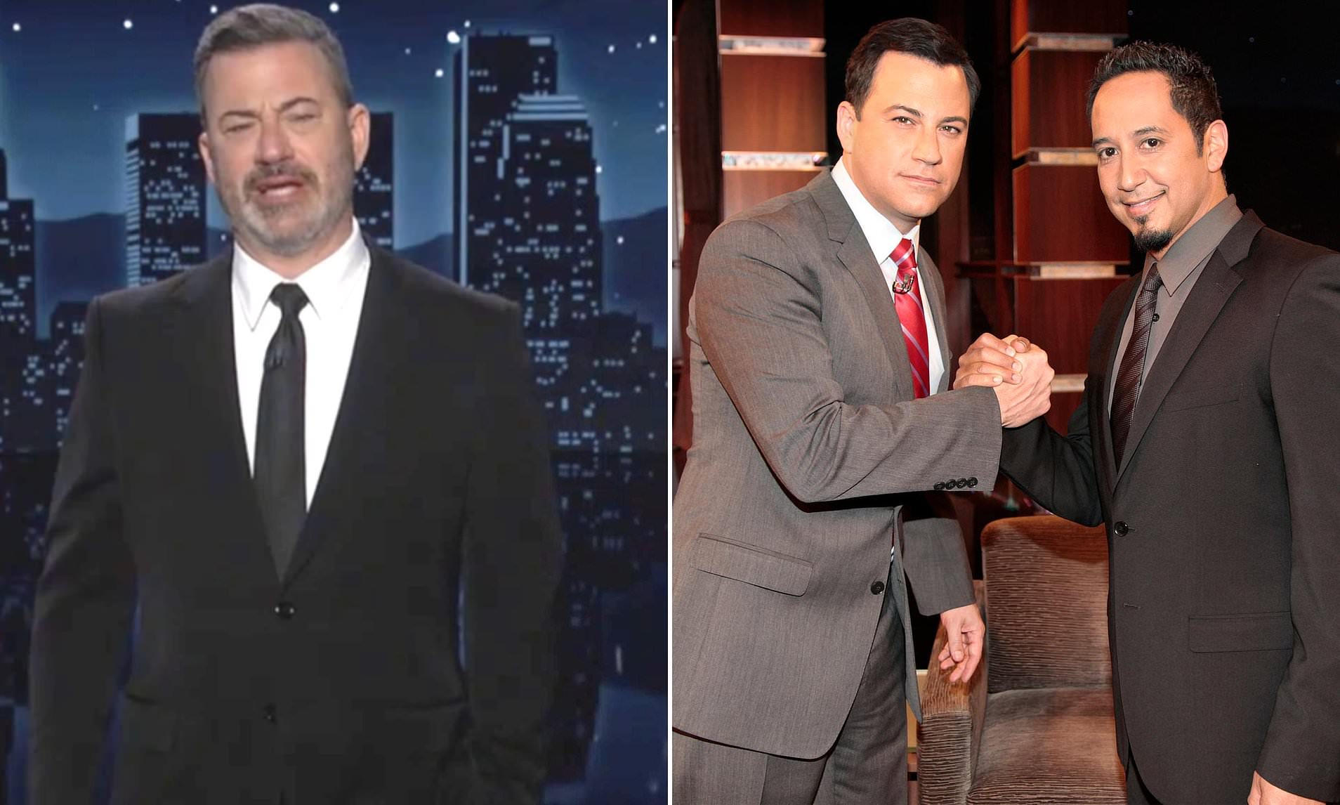 Jimmy Kimmel breaks down in tears as he honors late bandleader and ...