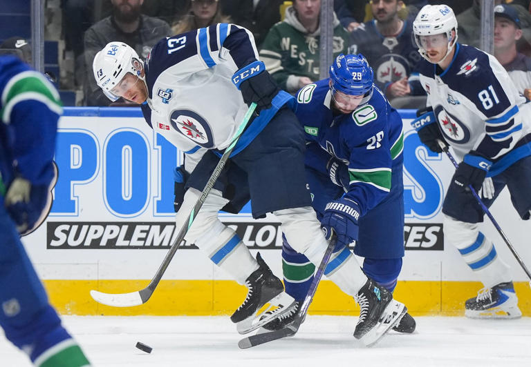 Morrissey's three points power Winnipeg Jets to 5-3 victory over ...