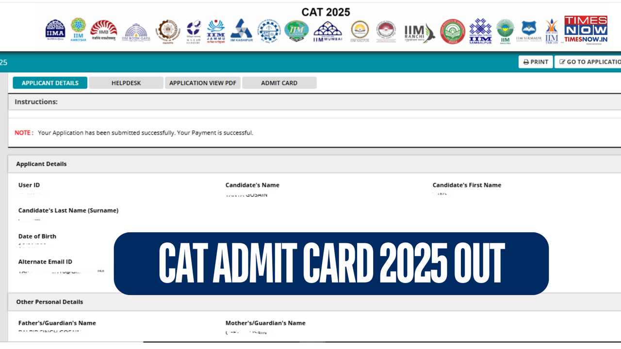 IIM CAT 2025 Admit Card Released on iimcat.ac.in; Direct Link