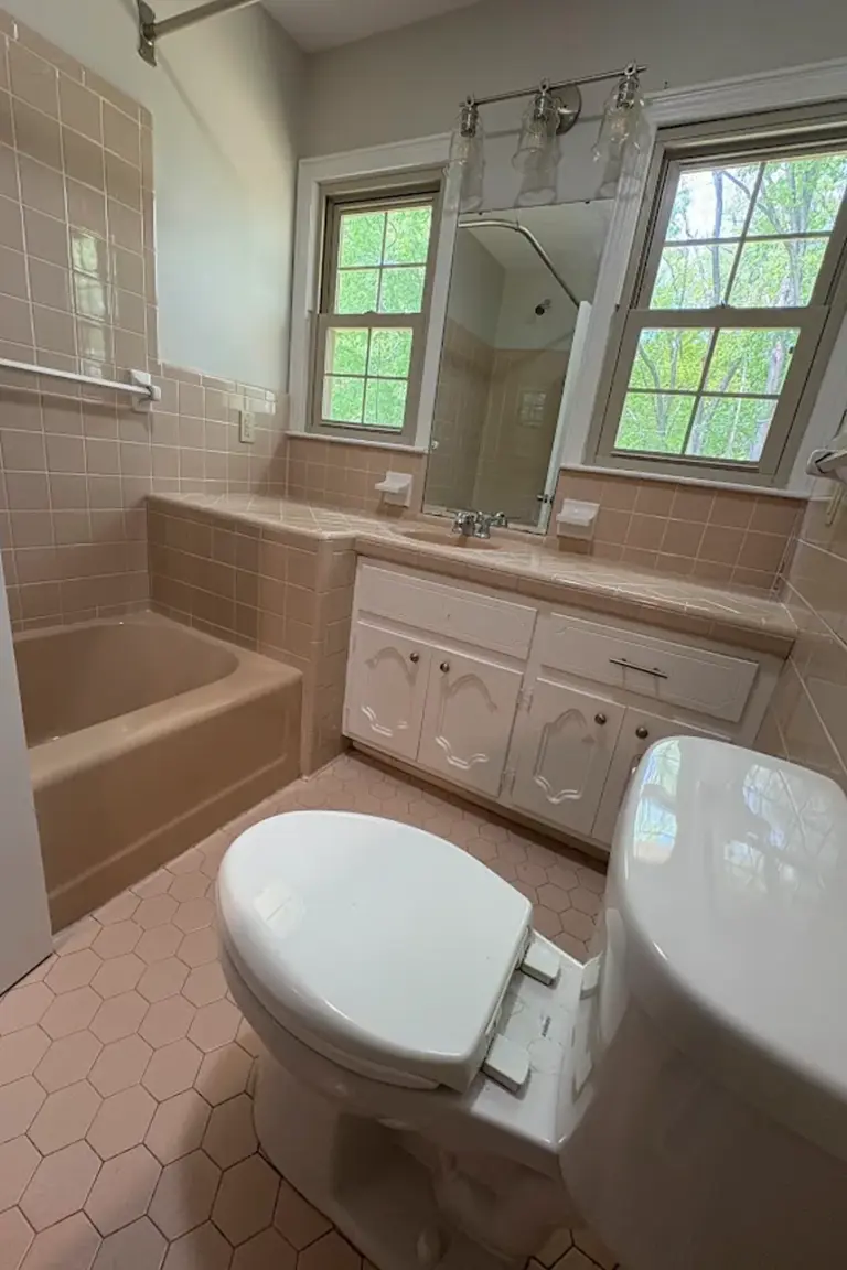 I Gave This Dated 1960s Bathroom a Functional Makeover with a Stunning Ceiling