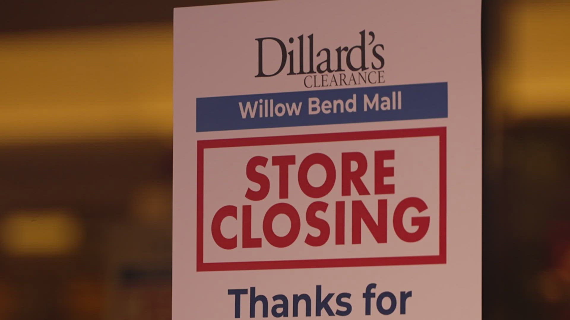 Dillard's Clearance store at this Plano mall is closing its doors