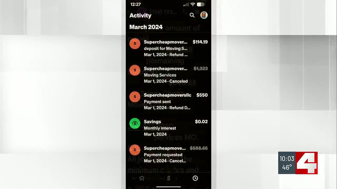 St. Louis woman says moving company took belongings after payment dispute