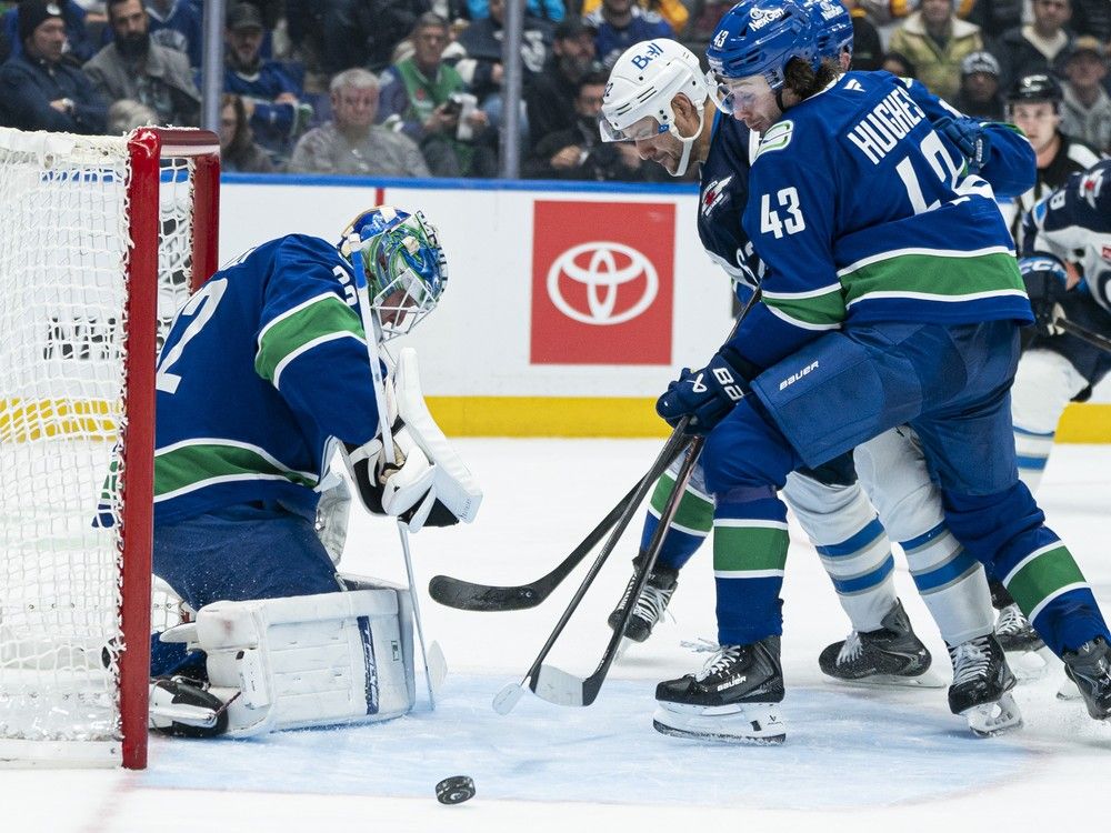 Canucks Live: Goalie intrigue, Hughes blues and Hurricane warning