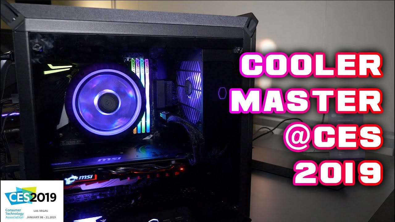 Cooler Master CES 2019 - Leo and Briony check out new cases and keyboards