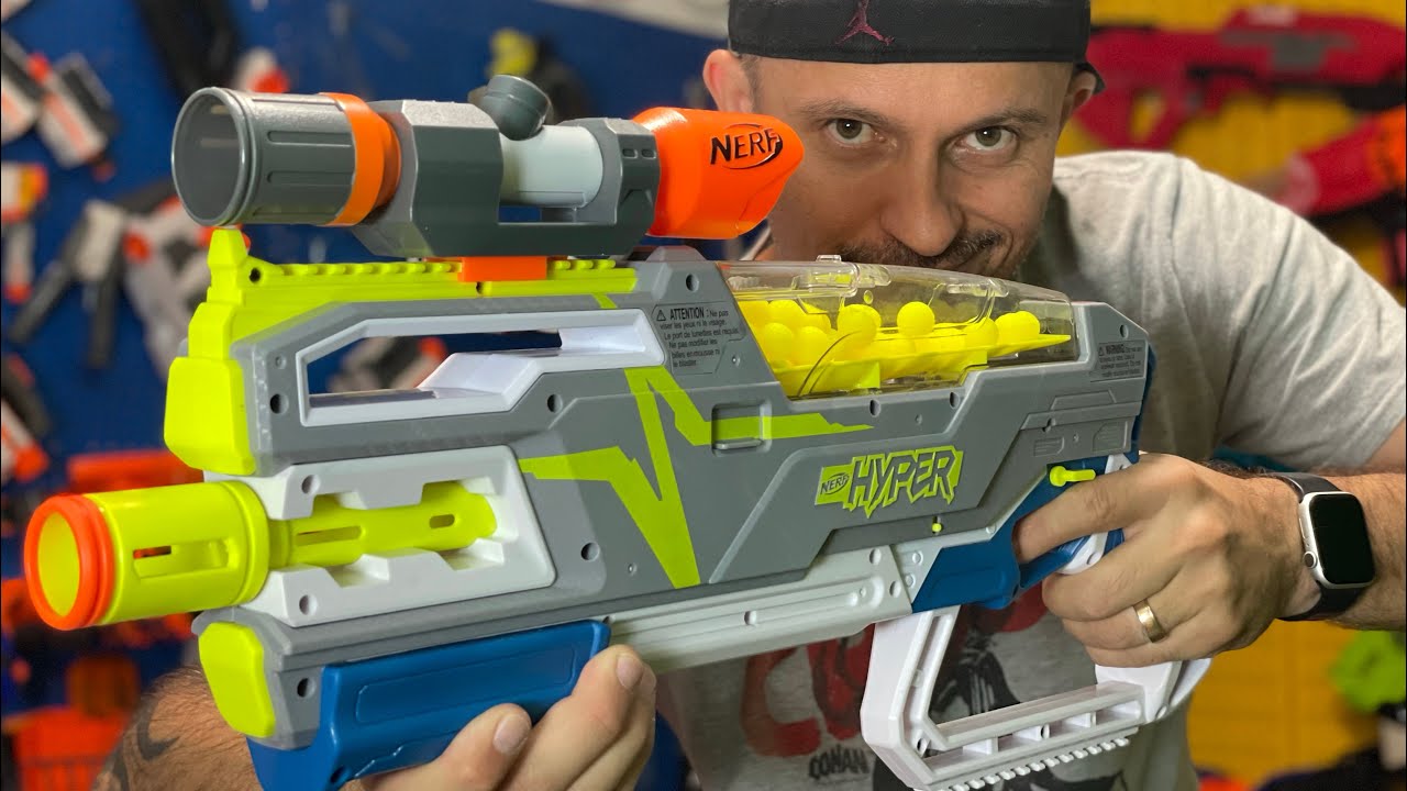 Nerf HYPER Siege-50 unboxing & review #nerf