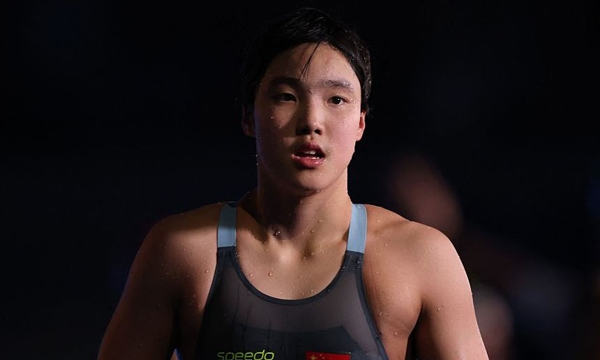 13-year-old Chinese swimmer Yu Zidi breaks Asian record