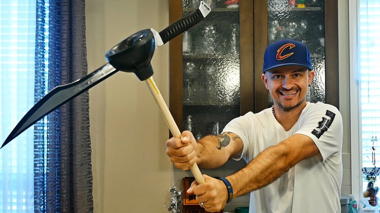 Real Life Plunja FORTNITE Pickaxe!