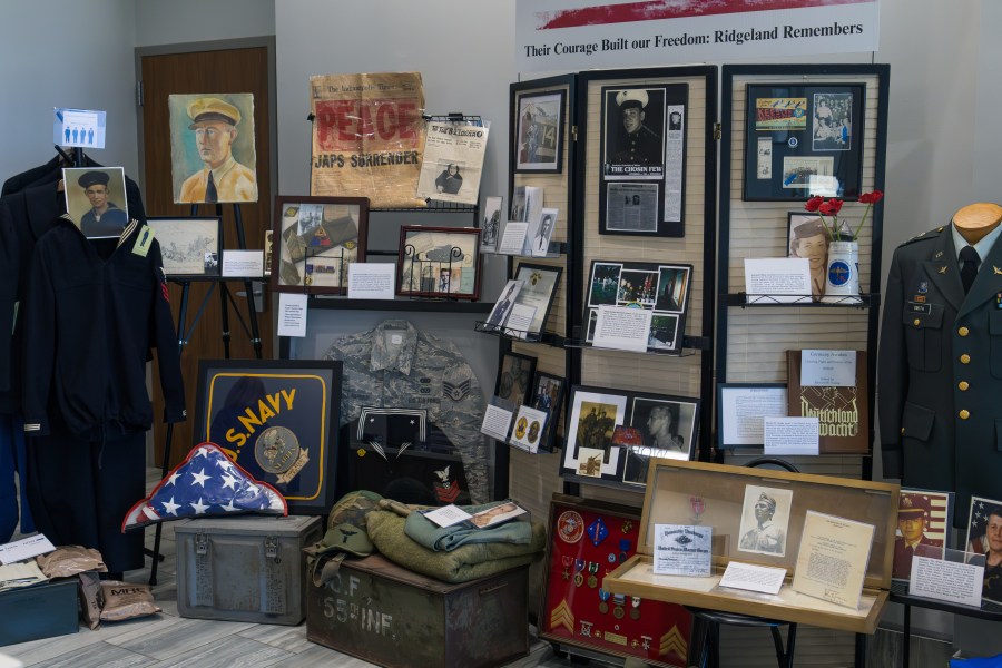 Ridgeland unveils new military exhibit on Veterans Day