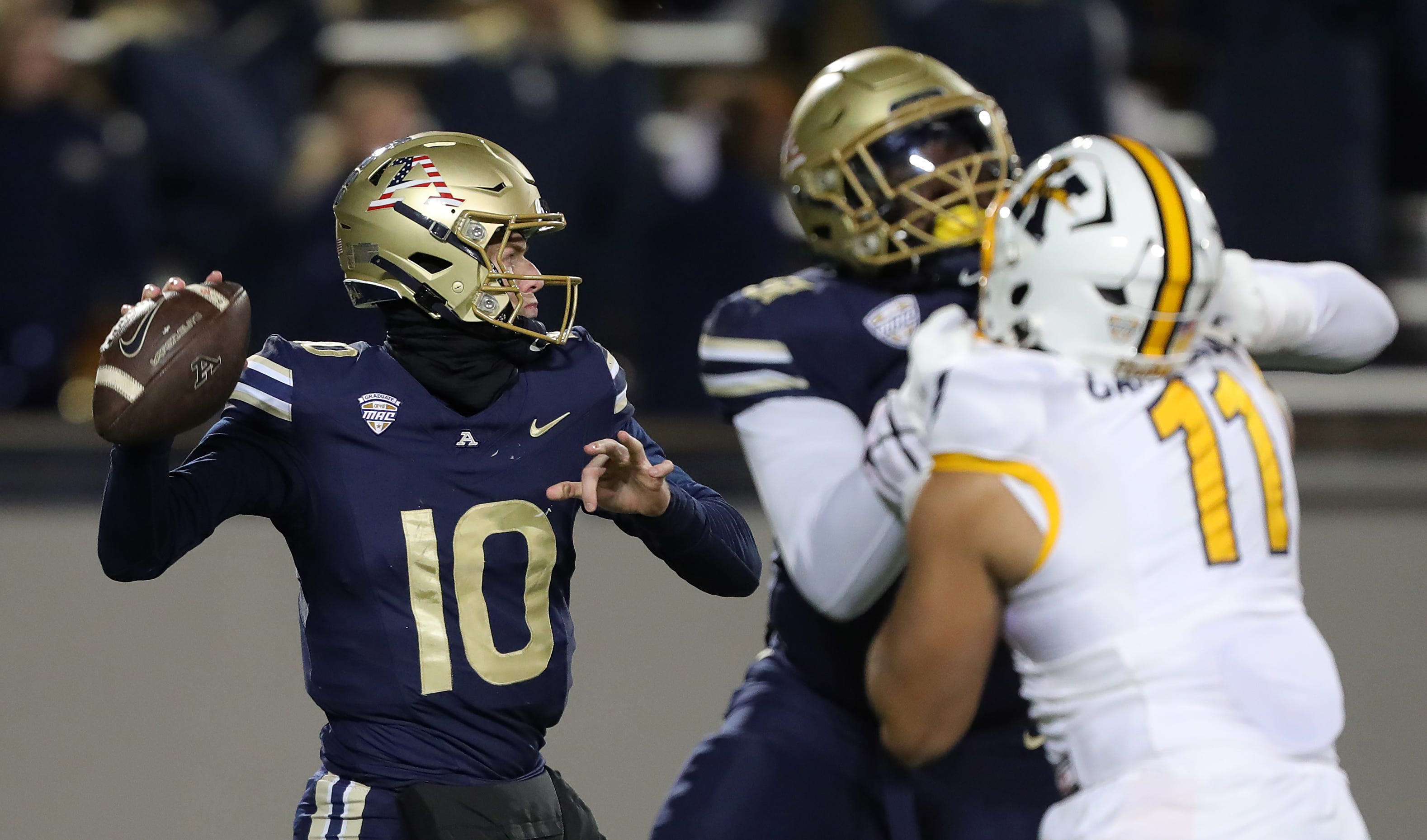 Akron football falls to Kent State in OT despite several statistical ...