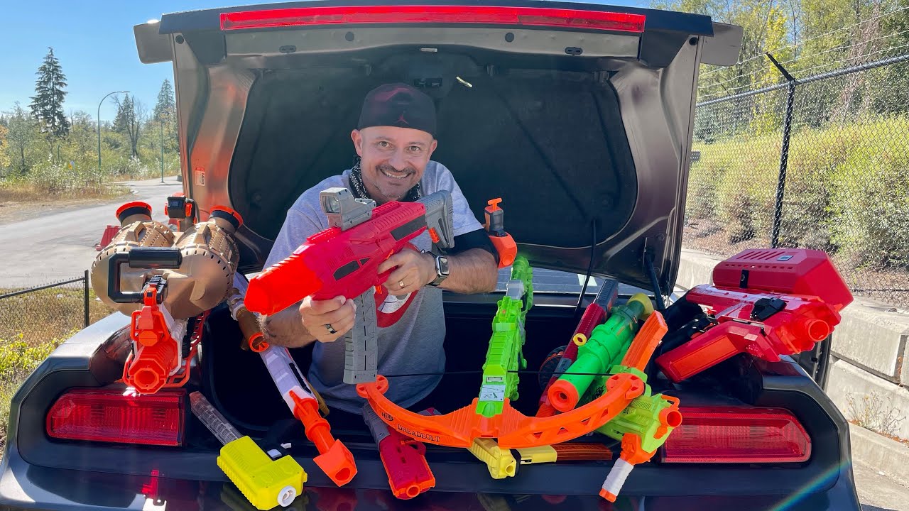 Nerf heavy: Everyday Nerf car carry!