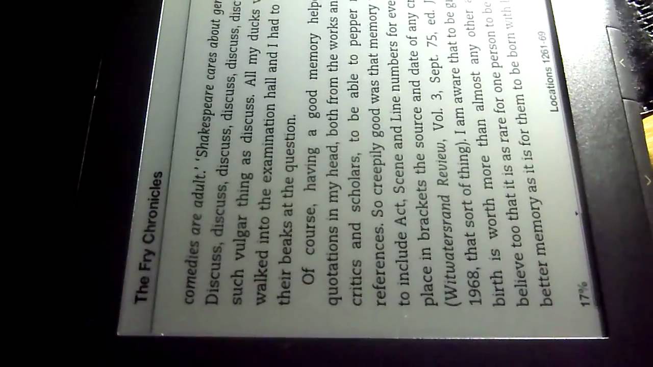 Kindle 3 screen rotation