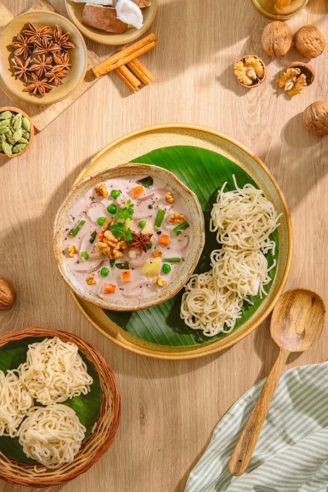 Try A Classic With A Twist: Idiyappam With Walnut Stew