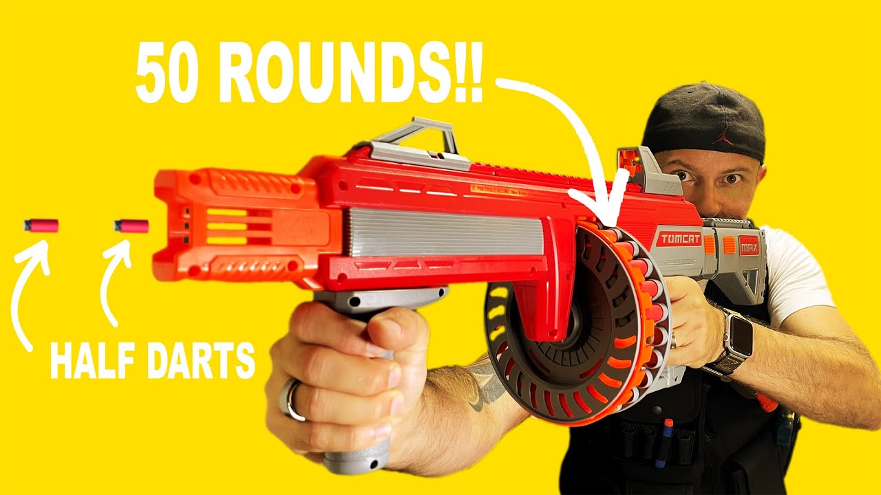 DART ZONE PRO TOMCAT SUPERDRUM BLASTER!