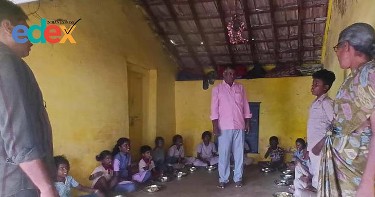 Teachers brave flood-damaged roads to reach tribal students in Erode