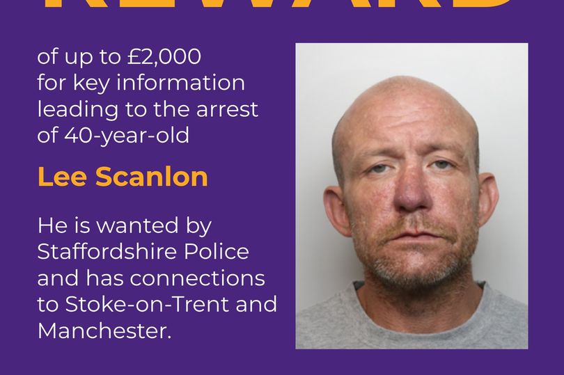 Huge £2k reward to find man wanted for 'serious offences' in Stoke-on-Trent