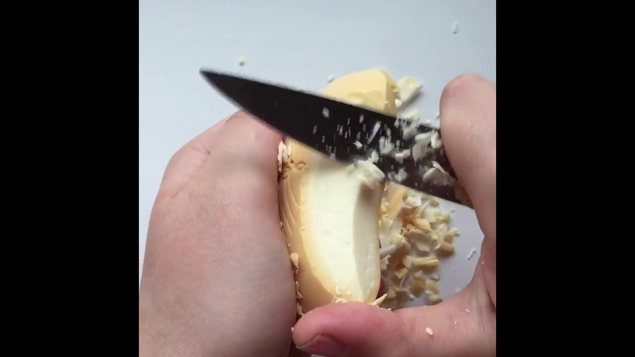 Coated White Bar Soap Peeling Satisfyingly